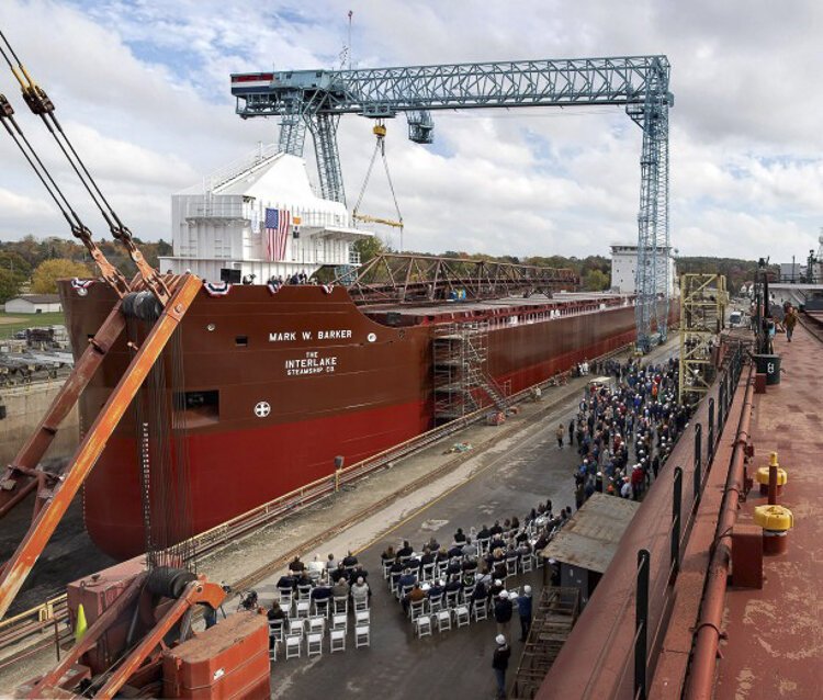 Interlake Steamship Co. launches first cargo ship to hit the Great ...