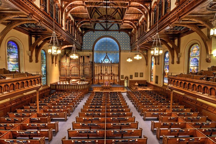 Old Stone Church in Public Square turns 200 this weekend